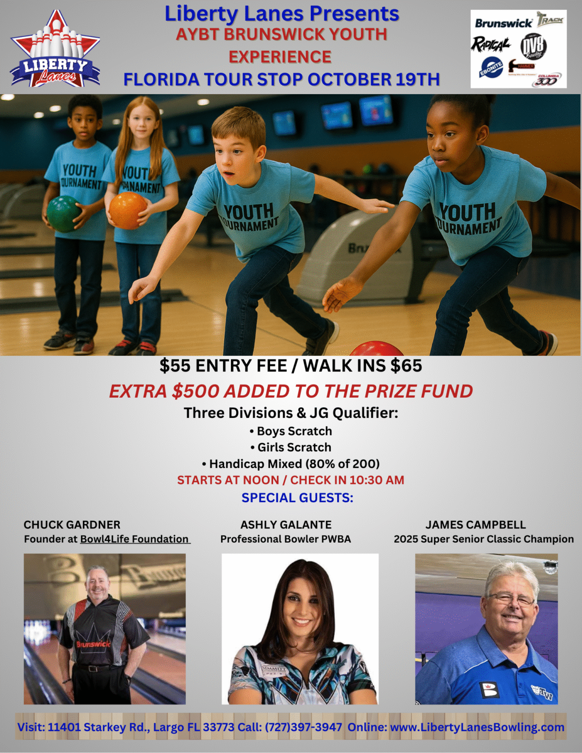 AYBT Brunswick Youth Experience Tournament - Liberty Lanes Bowling in Largo
